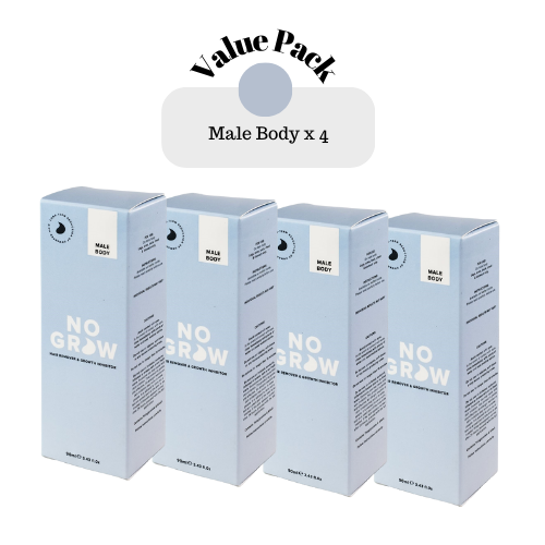 Male Body x 4 Value Pack - No Grow Italy